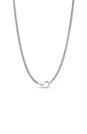 MR LOWE BY SHERYL LOWE Mr. Lowe Curb Chain Necklace - Sterling Silver