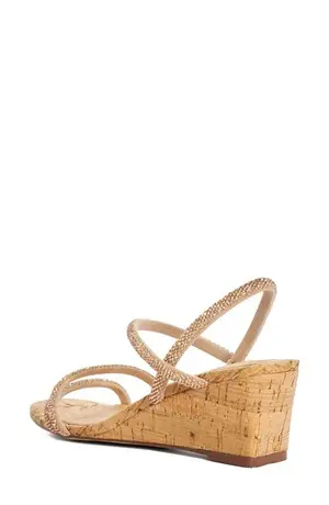 Dune London Kalia Wedge Sandal - Blush Gold