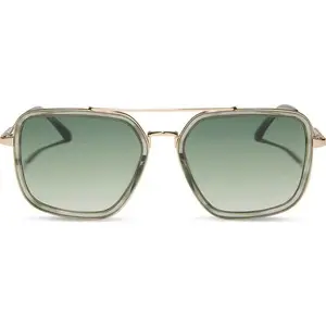 DIFF Jordan 57mm Navigator Sunglasses Cool Matcha Gradient