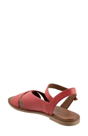 BUENO Harmony Ankle Strap Sandals - Red