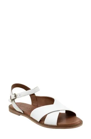 BUENO Harmony Ankle Strap Sandals White