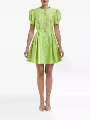 POST MERIDIEM Button-down Mini Dress - Green