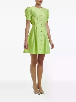 POST MERIDIEM Button-down Mini Dress - Green