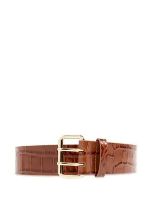 ANINE BING Mila Leather Belt - Brown