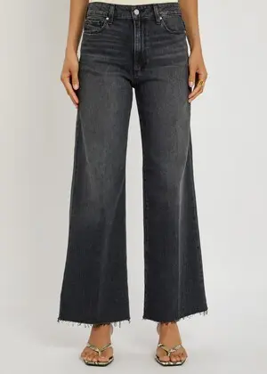 Paige Vanessa Wide-leg Jeans In Viper
