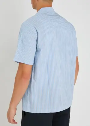 Universal Works Road Striped Cotton Shirt
