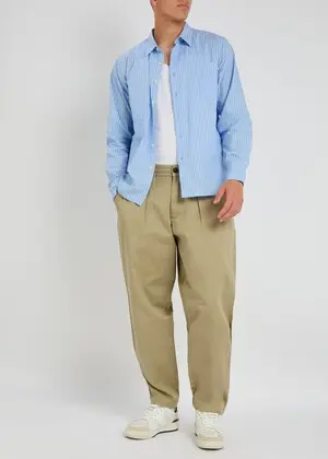 Universal Works Pleated Cotton-twill Trousers