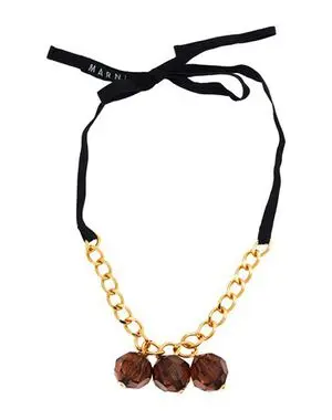 Marni Pendant Necklace - Brown