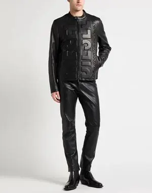 Diesel® Lambskin Biker Jacket In Black - 50% Off | Editorialist