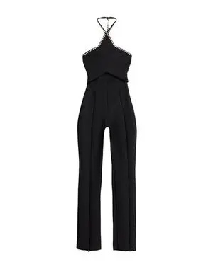 MSGM Jumpsuit With Contrasting Applications - Black