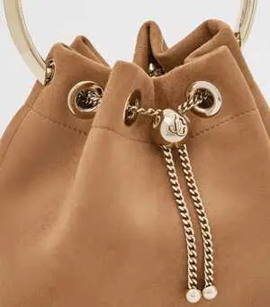 JIMMY CHOO Leather Bon Bon Top-handle Bag - Beige