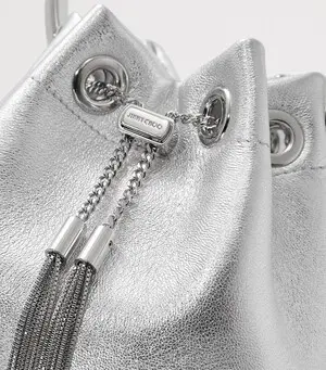 JIMMY CHOO Bon Bon Top-handle Bag - Silver