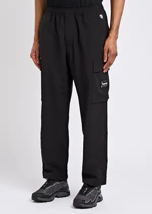 AAPE BY *A BATHING APE® Straight-leg Shell Cargo Trousers - Black