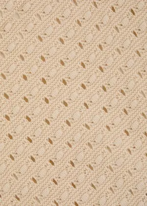 FRAME Bauble Open-knit Mini Skirt - Cream