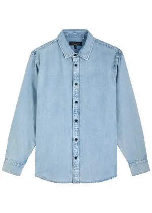 Rag & Bone Finch Denim Shirt - Mid Blu