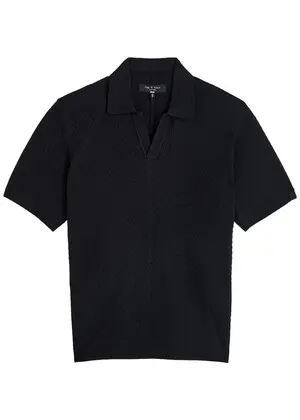 Rag & Bone Zuma Terry Polo Shirt No Colour