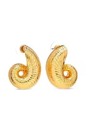 KENNETH JAY LANE Seashell Earrings - Gold