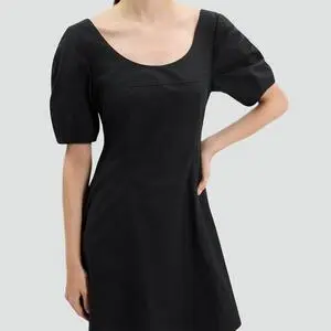 Theory Puff Sleeve Mini Dress