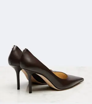 JIMMY CHOO Love 85 Leather Pumps - Brown