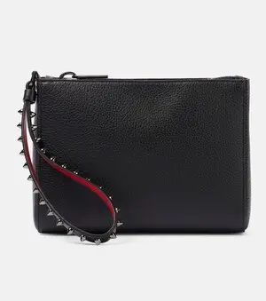 CHRISTIAN LOUBOUTIN Cabata Mini Studded Leather Pouch