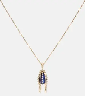 Chloé Crystal-embellished Pendant Necklace - Gold