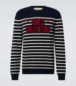 Valentino Garavani Striped Sweaters For Men