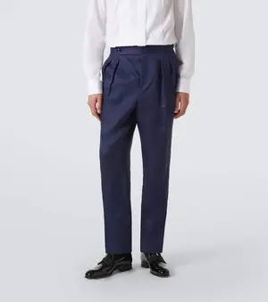 Brunello Cucinelli Double-breasted Linen Tuxedo