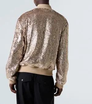 Dries Van Noten Sequined Bomber Jacket