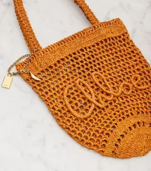 Chloé Small Raffia Shopper