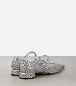 JIMMY CHOO Bing 25 Embellished Mary Jane Pumps - Silver