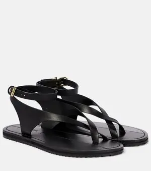 A.emery Leather Sandals - Black