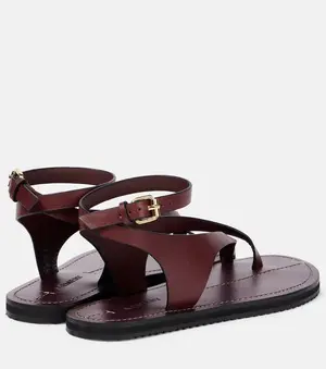 A.emery Millar Leather Sandals - Burgundy