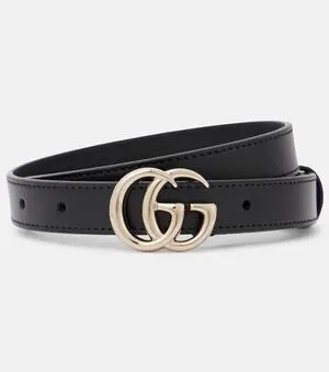 Gucci Gg Marmont Leather Belt - Black