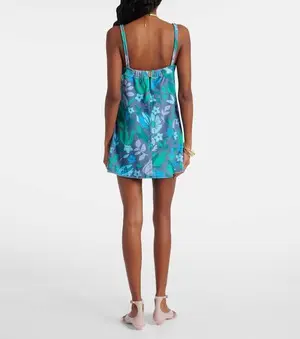 Chloé Floral Cotton Jersey Mini Dress