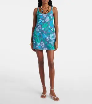 Chloé Floral Cotton Jersey Minidress