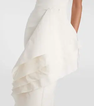 Safiyaa Bree Draped Midi Dress - White