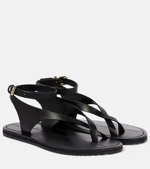 A.emery Millar Leather Sandals - Black