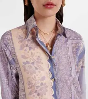 Zimmermann Lucky Printed Cotton Shirt
