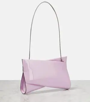 CHRISTIAN LOUBOUTIN Loubitwist Patent Leather Clutch - Pink