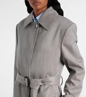 Stella McCartney Wool-blend Belted Coat