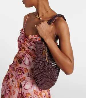 Chloé Small Raffia Tote - Brown