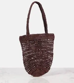 Chloé Small Raffia Tote - Brown
