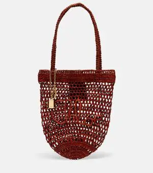 Chloé Small Raffia Tote - Brown