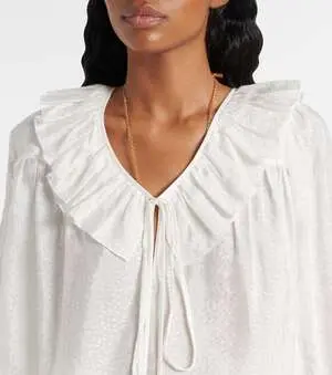 Chloé Ruffled Blouse - White