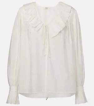 Chloé Ruffled Blouse - White