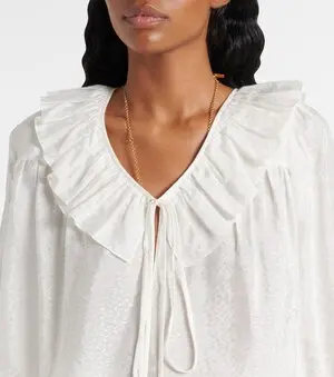Chloé Ruffled Blouse - White