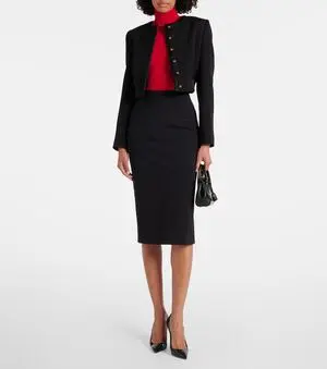 Wolford Ribbed-knit Turtleneck - Red