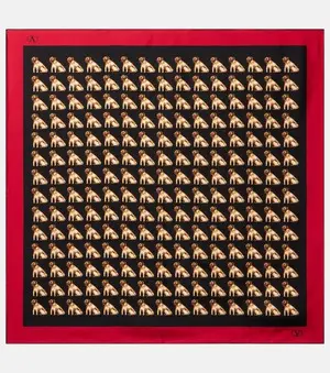 Valentino Garavani Petit Charles Silk Scarf