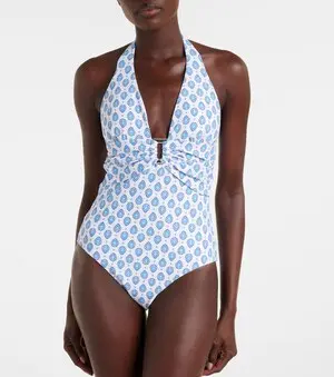 Heidi Klein La Croisette Printed Swimsuit