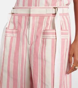 Chloé Striped Cotton Bermuda Shorts